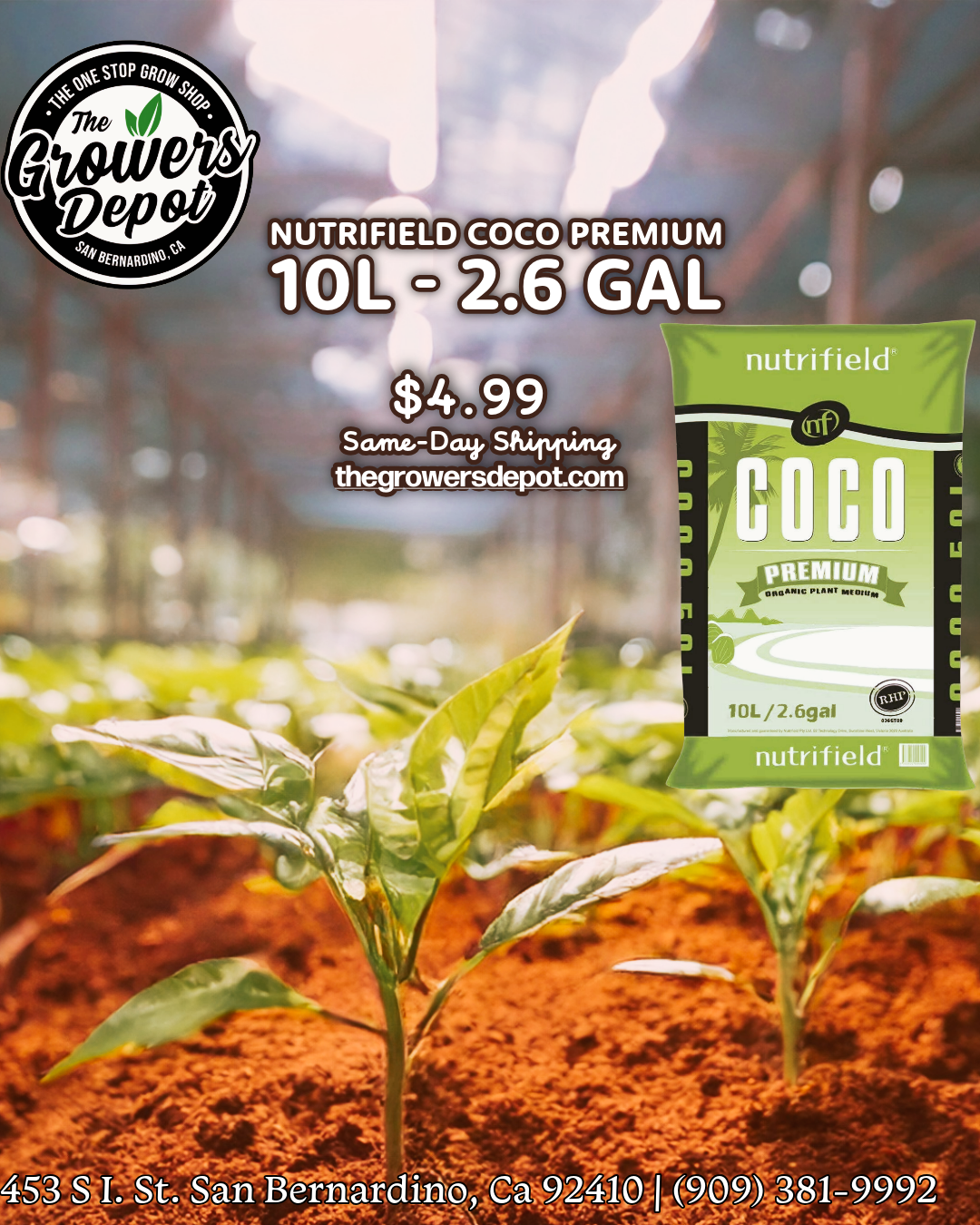 Nutrifield Coco Premium: Organic Plant Medium | The Growers Depot
